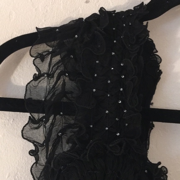 Max Studio | Dresses | Nwot Leon Max Studio Black Silk Asymmetric Dress ...